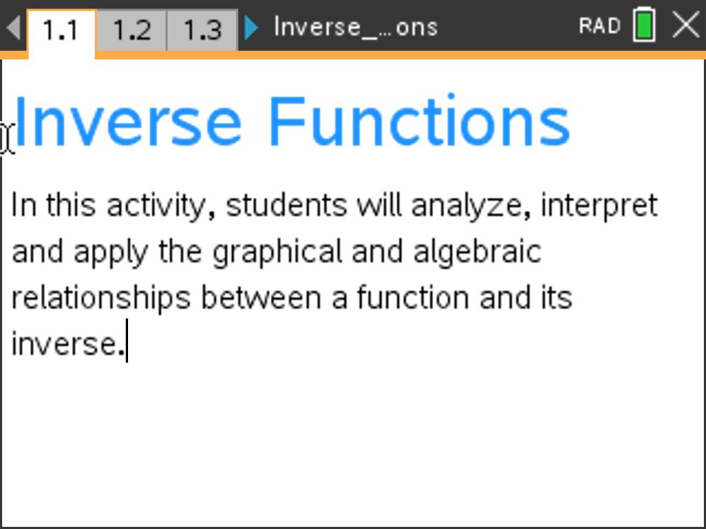 Inverse Functions