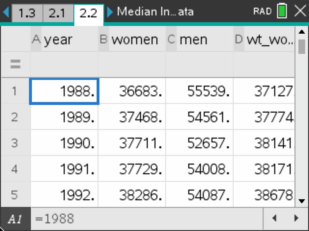 Big Data Sets - Median income