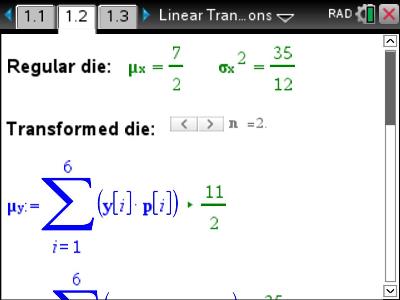 Classroom Activities: Linear Transformations of a Random Variable ...