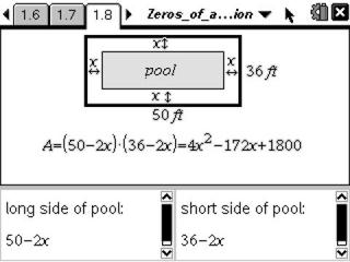 Zeros of a Quadratic Function Application