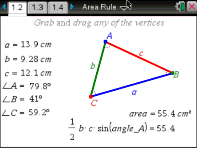 Classroom Activities: The Area Rule - Texas Instruments - content