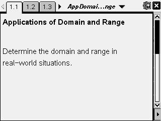 Applications of Domain and Range