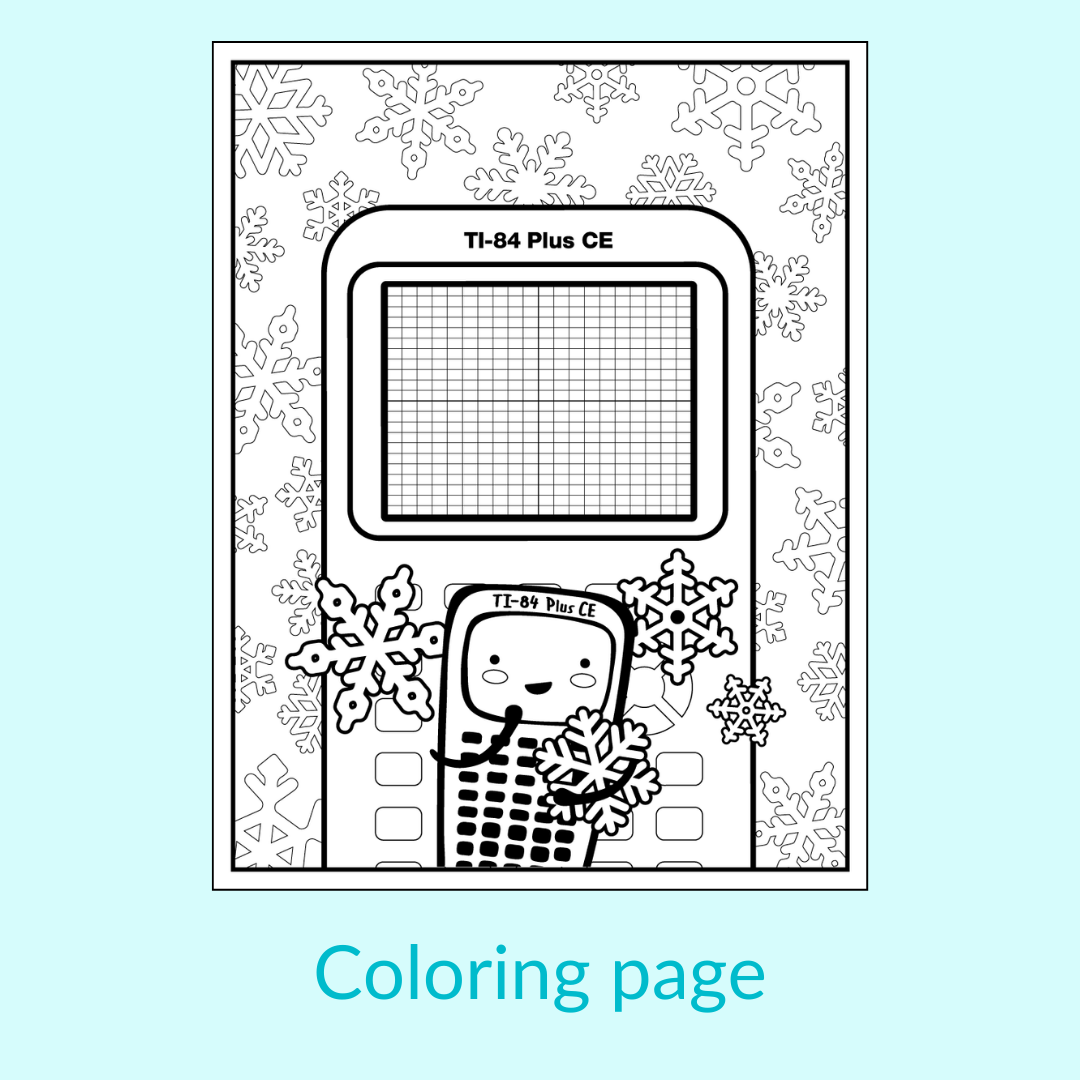 Hidden Math Coloring Activity – Snowflake
