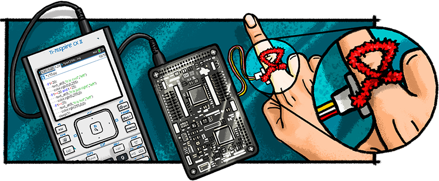 Digital mood ring python