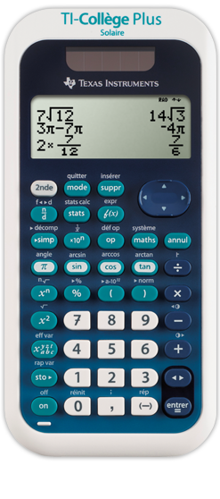 Calculatrice TI-Collège Plus Solaire – TI France