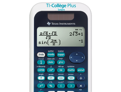 Calculatrice TI-Collège Plus Solaire – TI France