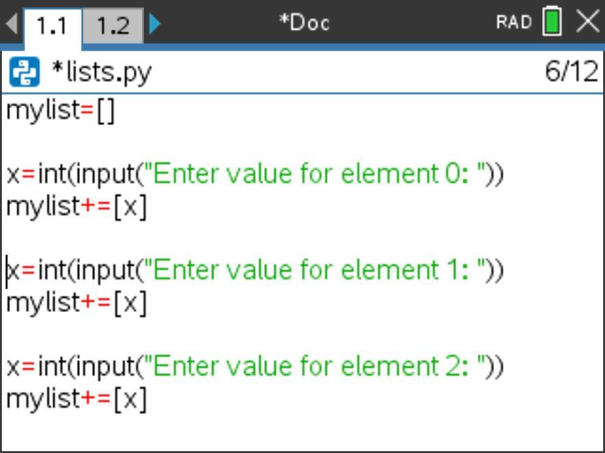 Python coding activities: Operating on Lists | Texas Instruments