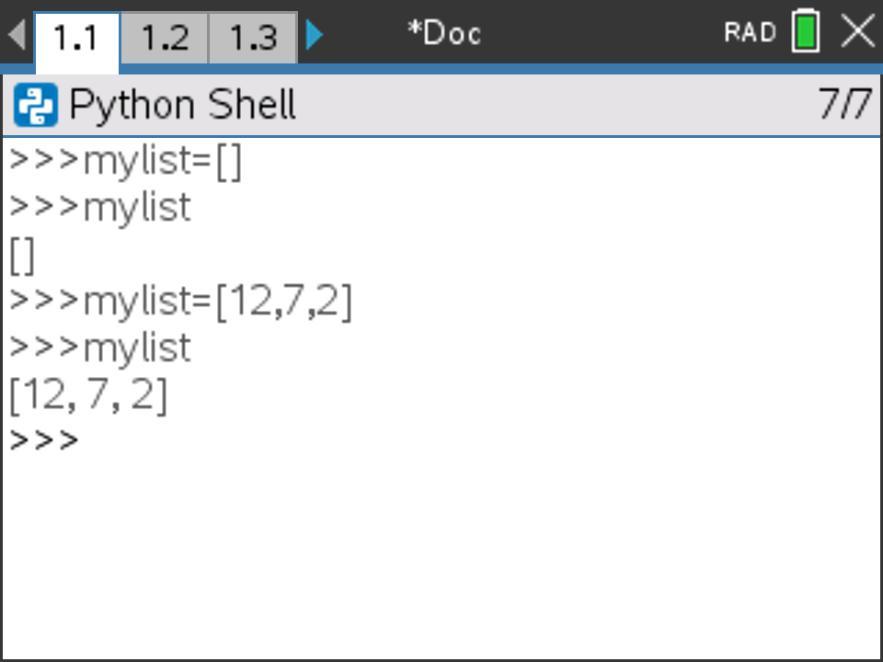 Python coding activities: Programming With Lists | Texas Instruments
