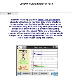 Eating and Exercise (MG): Life Science: TI Science Nspired