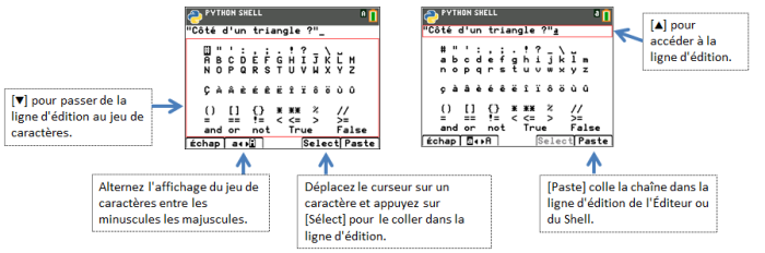 Jeu de caractères [a A #]