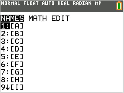 Utilisation des noms de variables