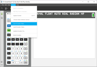 Saving and Loading a CE Emulator State