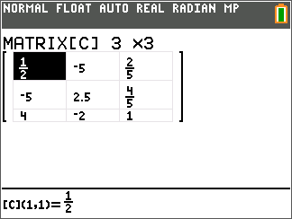 Using the Matrix Editor