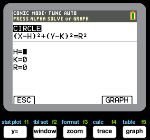 Example Activity – Conic Graphing