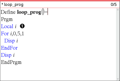 Using Local Variables