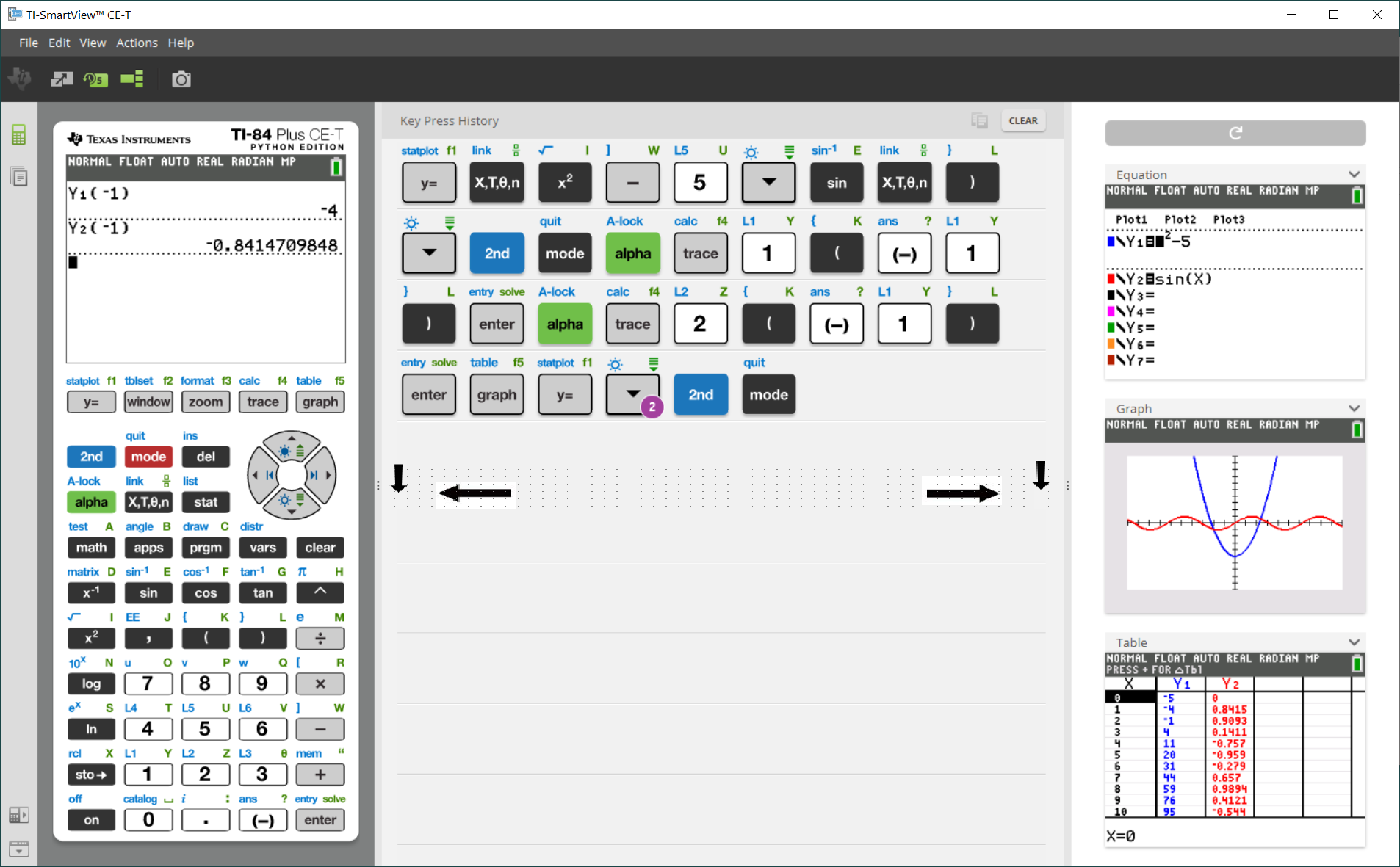 Alterar o tamanho do ecrã do TI-SmartView™ CE-T