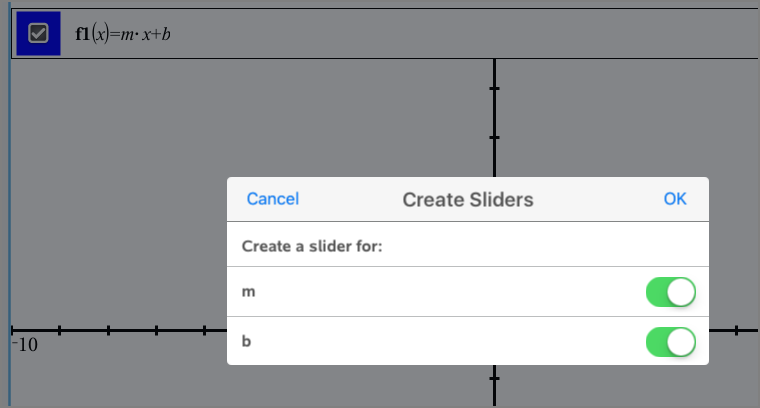 Einstellen von Variablenwerten mit einem Schieberegler