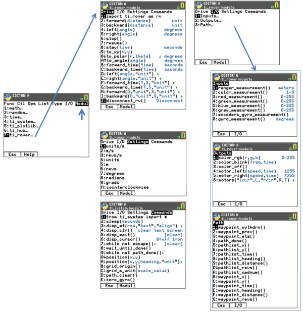 Python ti_rover Module