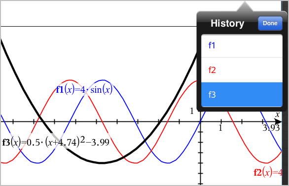 Accès à l’historique de Graphiques