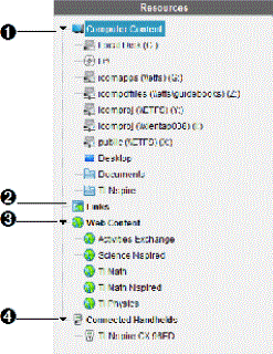 Exploring the Resources Pane
