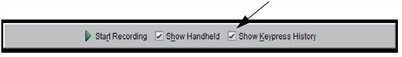Viewing Keypress History