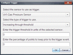 Setting Up the Sensor for Triggering