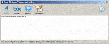 Saving Documents on Online Storage Sites