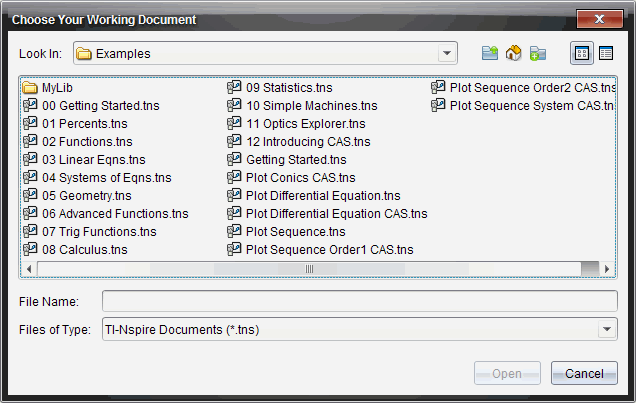 Utilisation des applications TI‑Nspire™