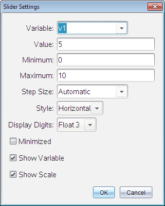 Adjusting Variable Values with a Slider