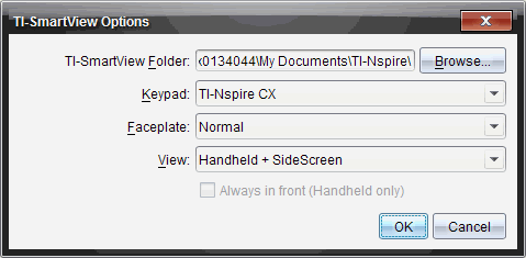 Ændring af TI‑SmartView™-indstillingerne