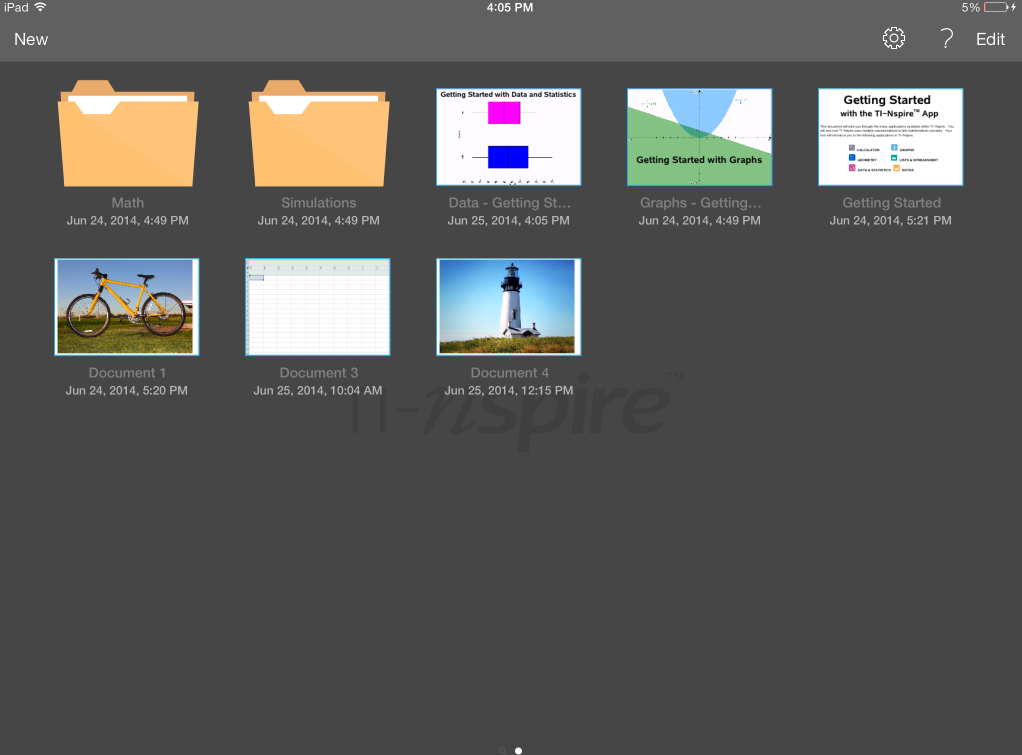 Using the TI‑Nspire™ Home Screen
