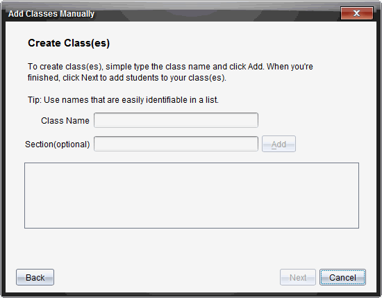 Hinzufügen von Klassen