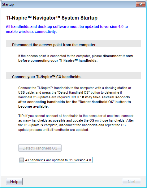 Atualizar o sistema operativo da unidade portátil