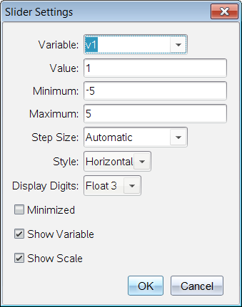Adjusting Variable Values with a Slider